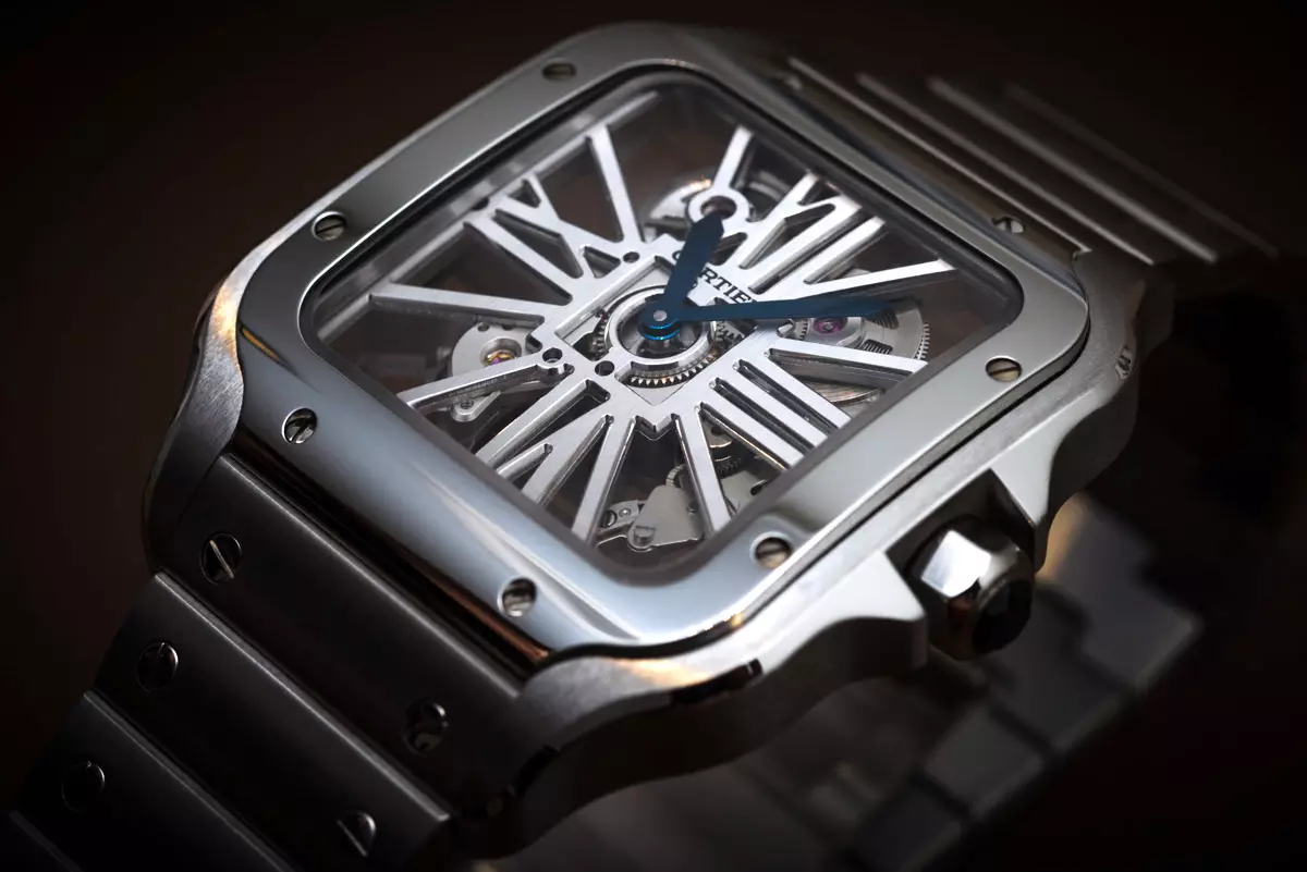 Cartier Santos De Cartier Skeleton Watch in Steel for 2018 hand-on | صفحہ 2 از 2 43840_5