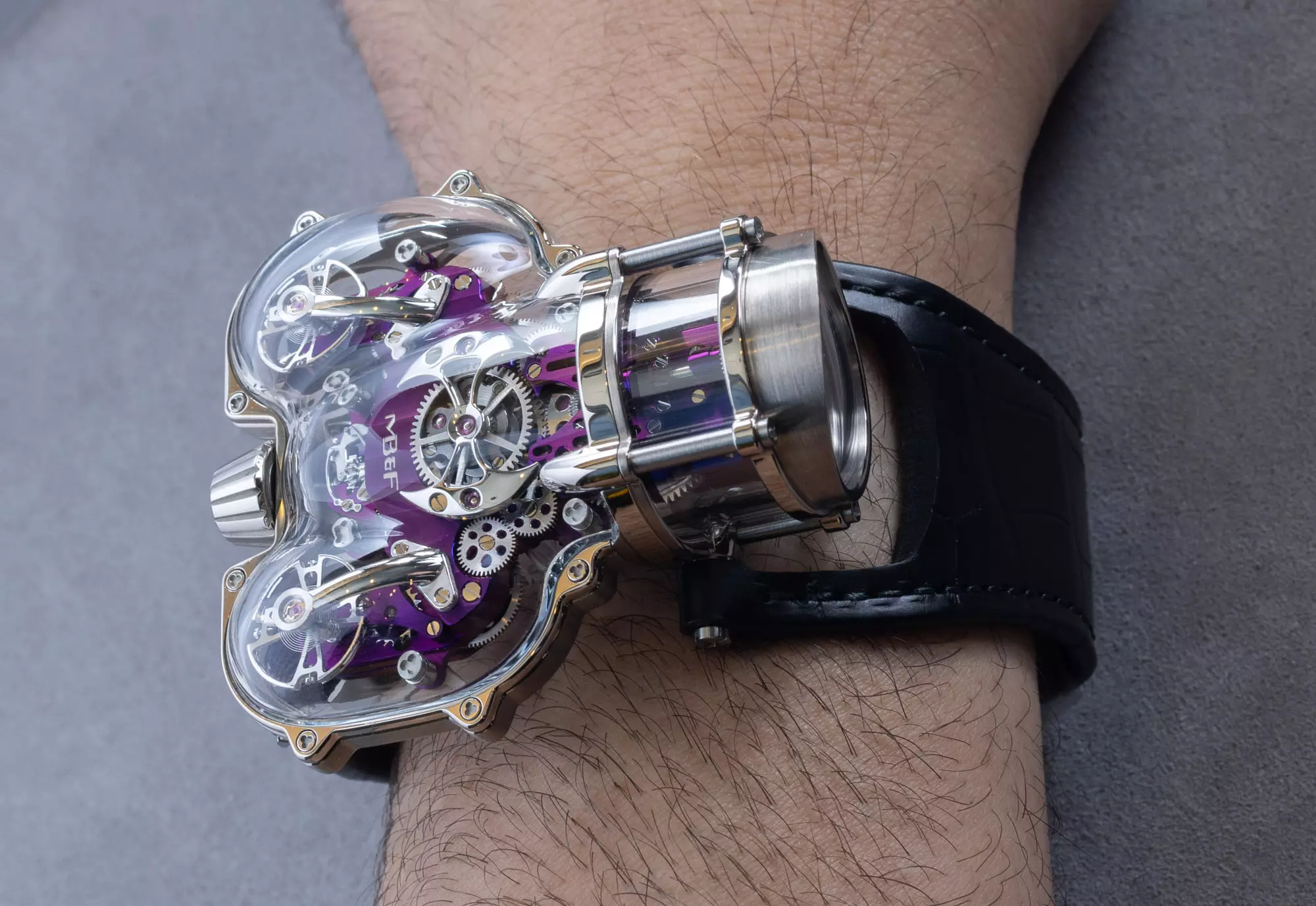 Hands-On: MB&F Horological Machine 9 Sapphire Vision HM9-SV Watch 43_7