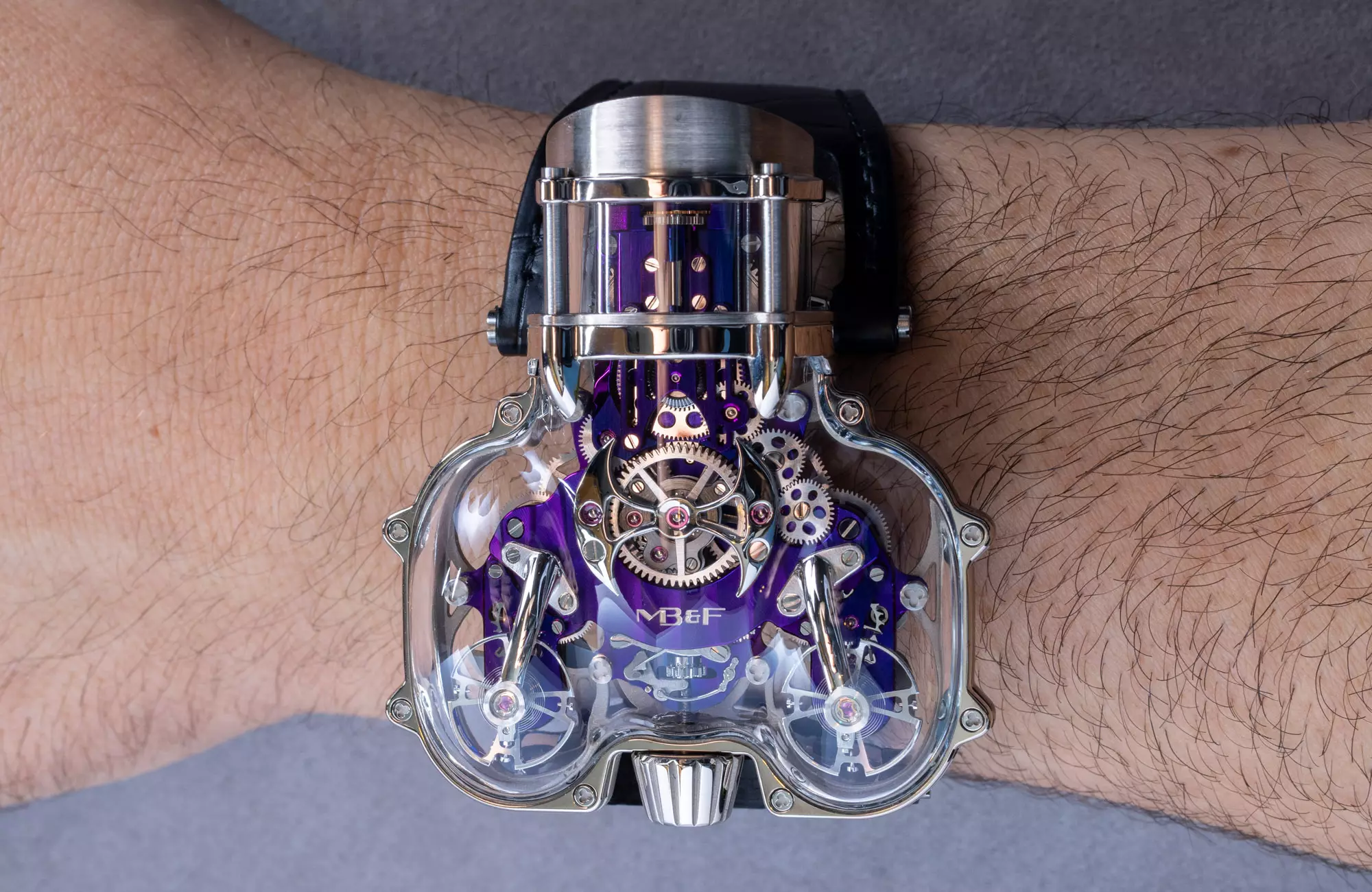 Hands-On: MB&F Horological Machine 9 Sapphire Vision HM9-SV Watch 43_8