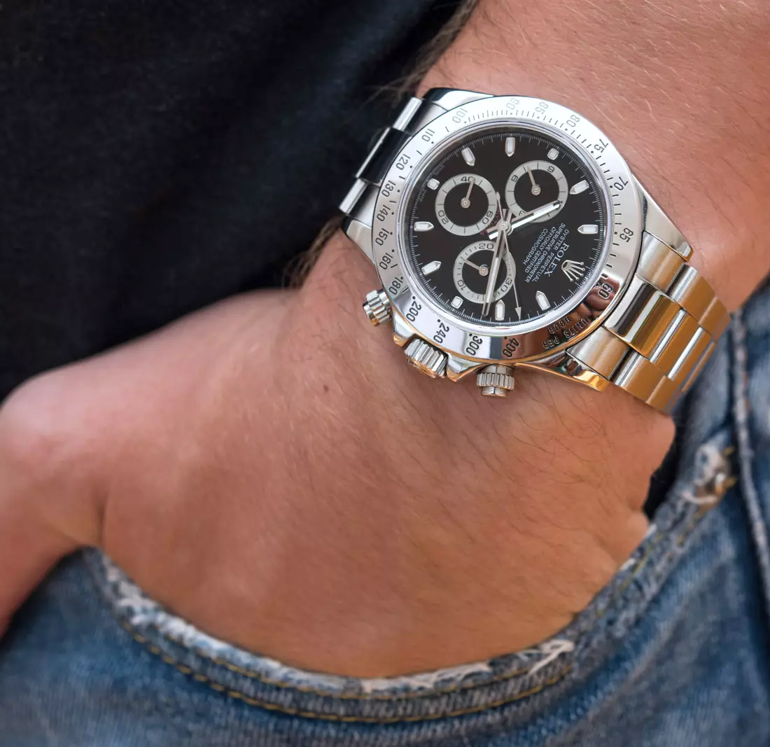 Rolex Daytona 116520 ໃນເຫຼັກກ້າທີ່ມີຫນ້າປັດສີດໍາການທົບທວນຄືນ | ໜ້າທີ 3 ຈາກທັງໝົດ 3 ໜ້າ 44400_15