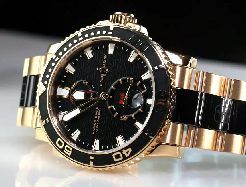 Шарҳи Watch Ulysse Nardin Maxi Marine Diver Gold Ceramic Watch
