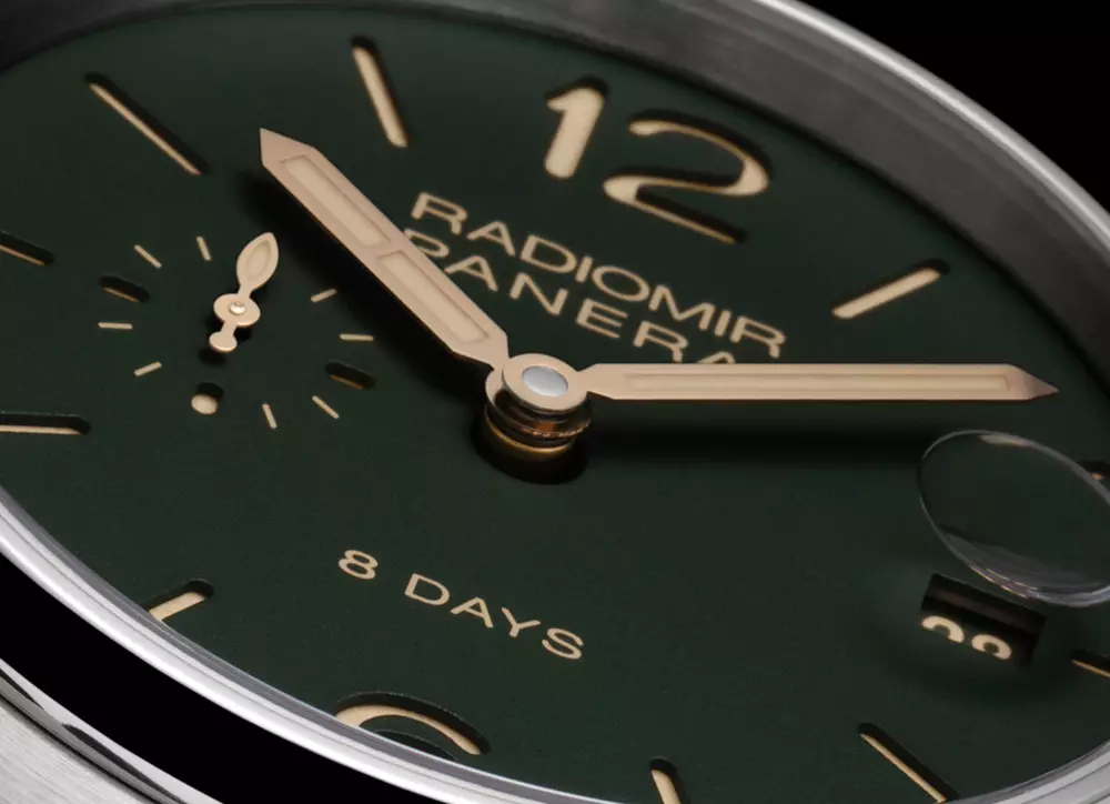 „Panerai Green Dial“ riboto leidimo PAM735, PAM736 ir PAM737 kolekcijos laikrodžiai 44872_2