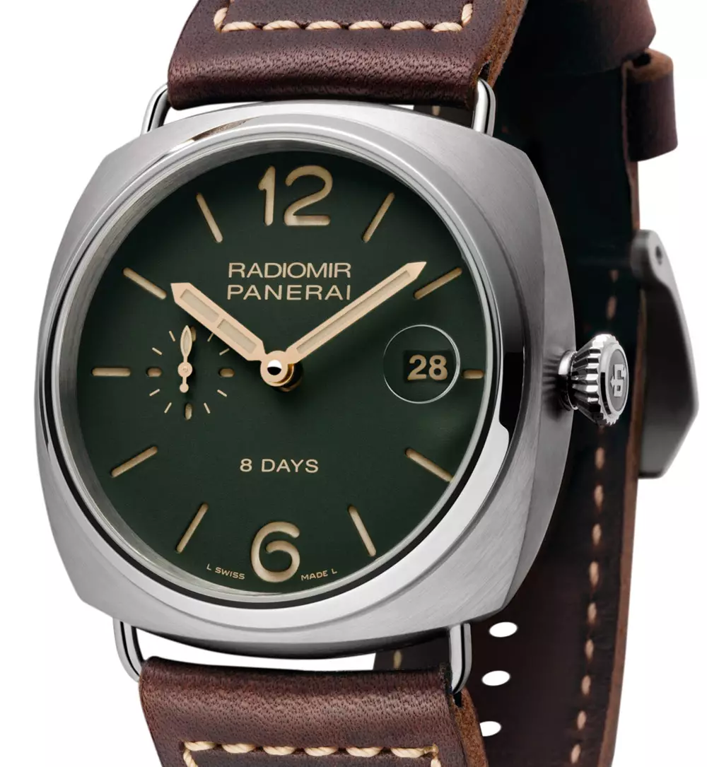 „Panerai Green Dial“ riboto leidimo PAM735, PAM736 ir PAM737 kolekcijos laikrodžiai 44872_3