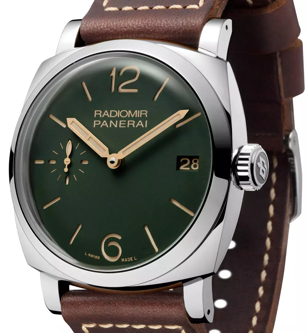 „Panerai Green Dial“ riboto leidimo PAM735, PAM736 ir PAM737 kolekcijos laikrodžiai 44872_5