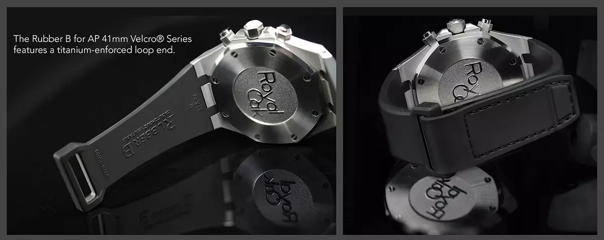 Ji bo Audemars Piguet Royal Oak Watches 41mm Strapên Yekgirtî yên Rubber B 44988_5