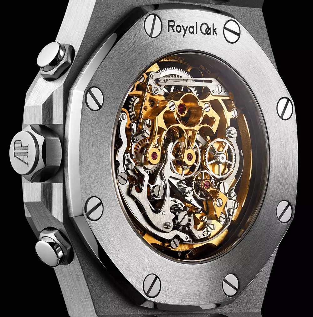 Audemars Piguet Royal Oak Tourbillon Xronoqraf Açıq İşlənmiş Material Yaxşı Saat 44990_2