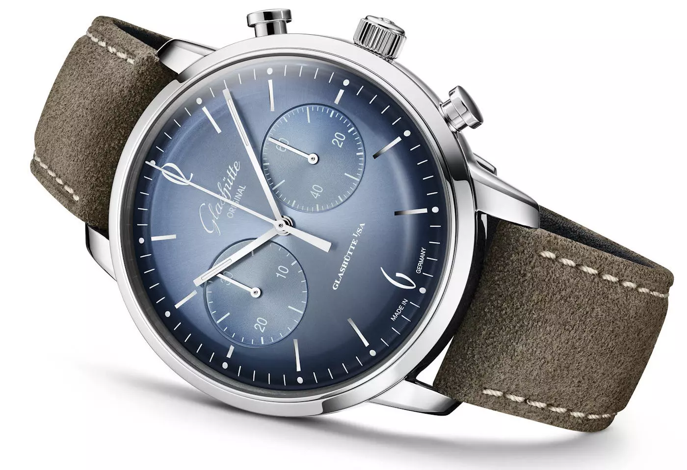 Glashütte Original представляет часы Sixties Annual Edition 2020 с синим циферблатом Glacier Blue 4555_4