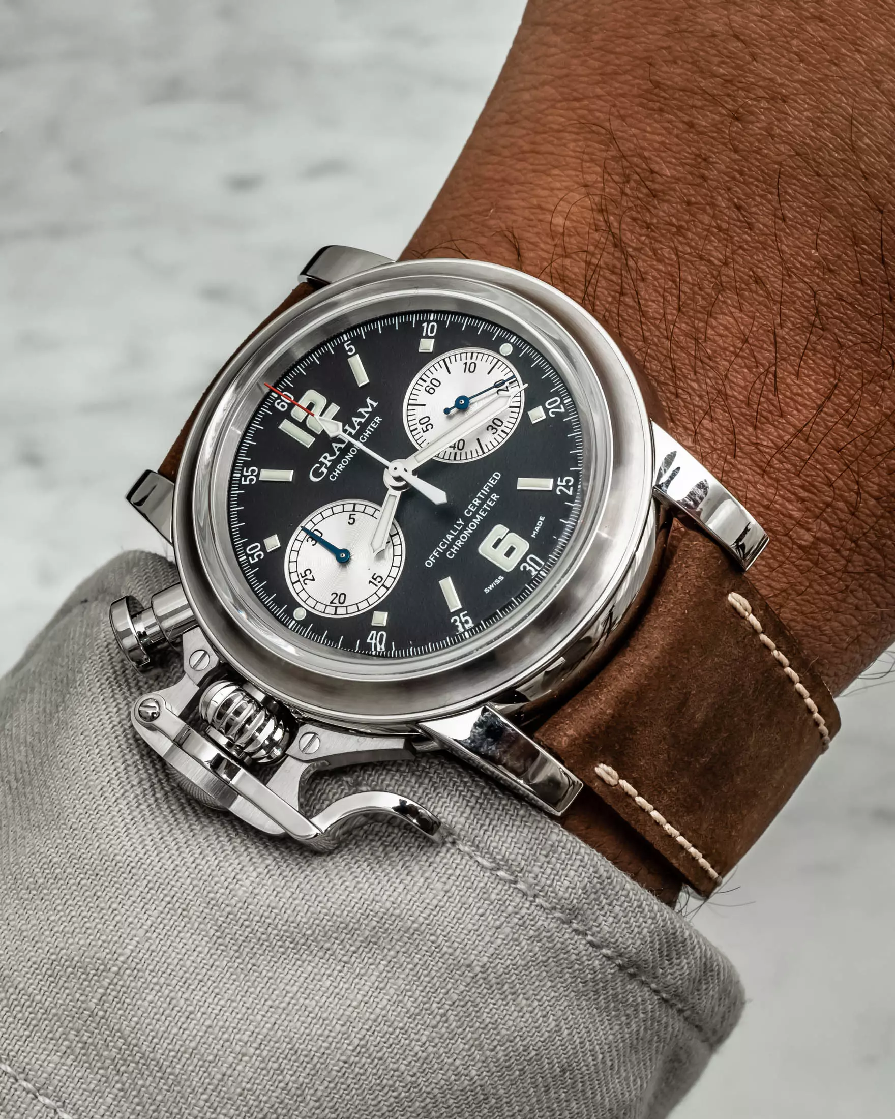 Pràctic: Rellotge d'edició limitada del 25è aniversari de Graham Chronofighter Vintage 4580_13