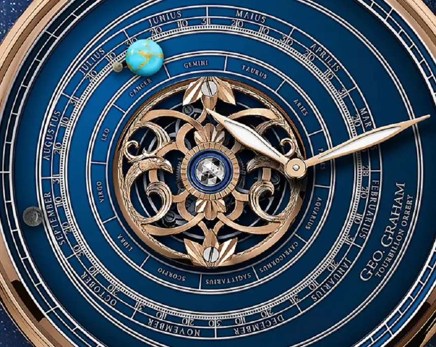 Graham Geo.Graham Orrery Tourbillon Ay, Mars ve Dünya Parçaları ile Astronomik Saat
