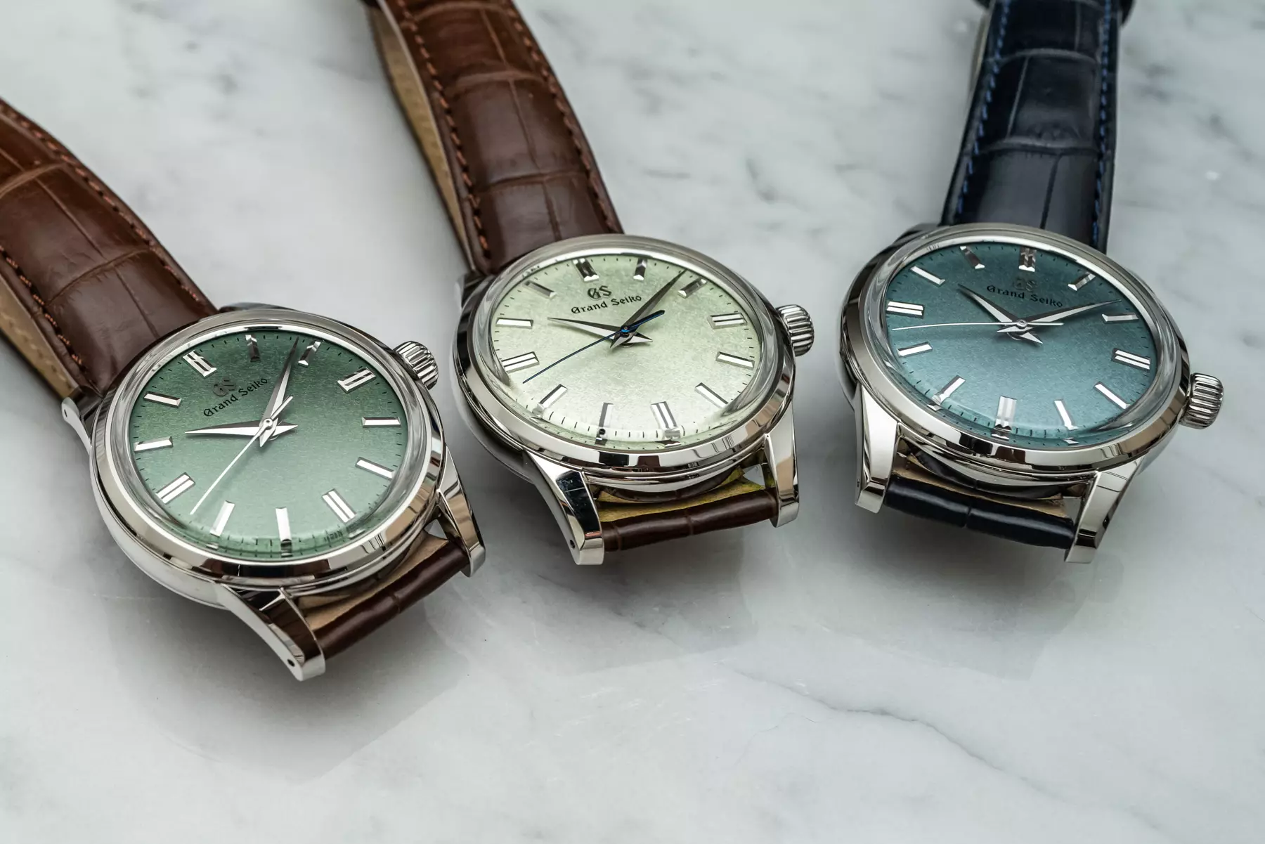 Praktični prvenec: ekskluzivne ameriške ure Grand Seiko Elegance Collection Green-Dial Trio 4598_1