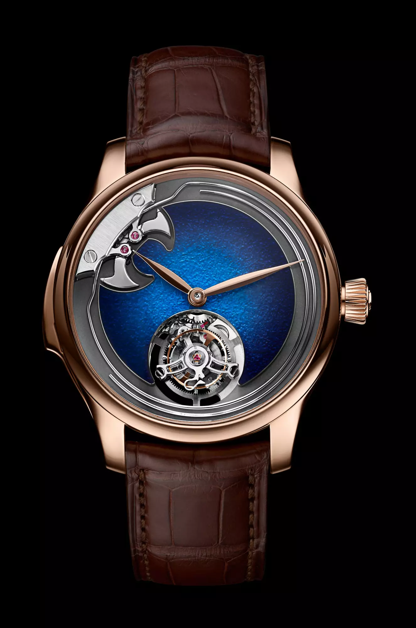 H. Moser & Cie. Debuts Limited-Edition Endeavour Concept Minute Repeater Tourbillon Aqua Blue Watch 4660_1