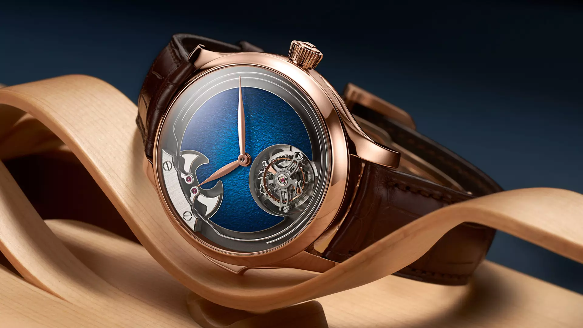 H. Moser & Cie. lansează ceasul Tourbillon Aqua Blue, ediție limitată, conceptul Endeavour, cu repetiție de minute 4660_5