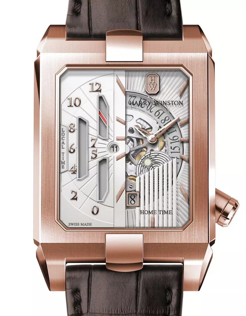 Dvojité automatické hodinky Harry Winston Avenue