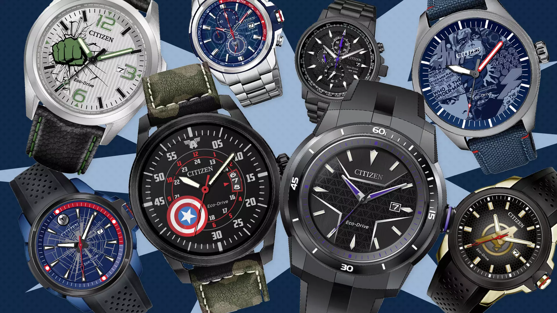 Mga Relo ng Citizen Eco-Drive Marvel Avengers Para sa Comic Con 47945_1