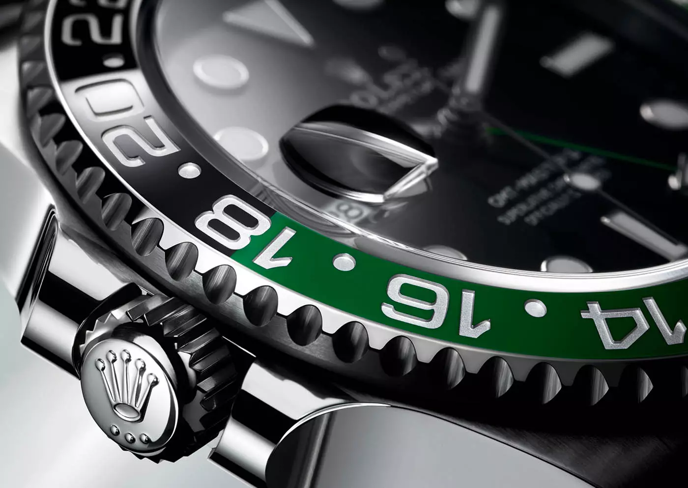 Primo sguardo: Rolex debutta con il GMT-Master II con corona a sinistra e lunetta verde/nera 4797_3