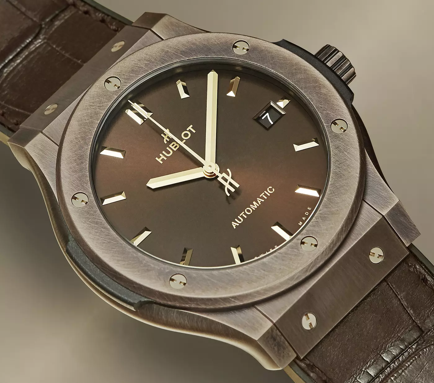 U-Hublot Uqala Iwashi Le-U.S.-Exclusive Limited-Edition Classic Fusion 45mm Bronze Brown Watch 4863_2