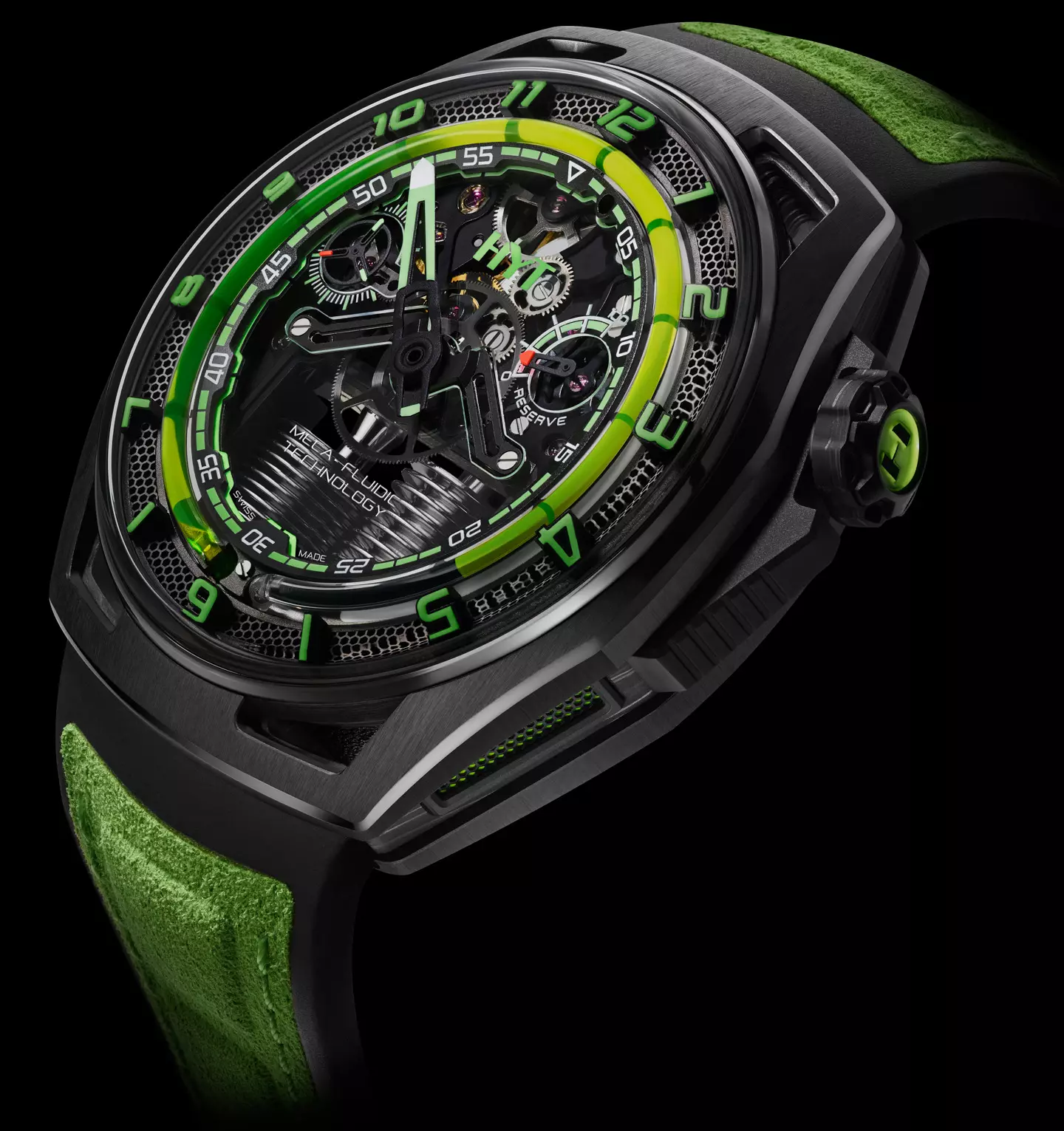 HYT Hastroid Green Nebula ograničeno izdanje Watch Marks Return Of Brand 4885_1