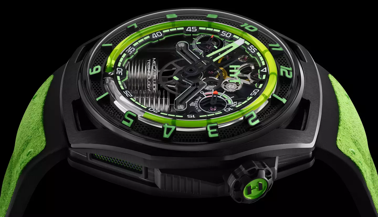 HYT Hastroid Green Nebula ograničeno izdanje Watch Marks Return Of Brand 4885_3