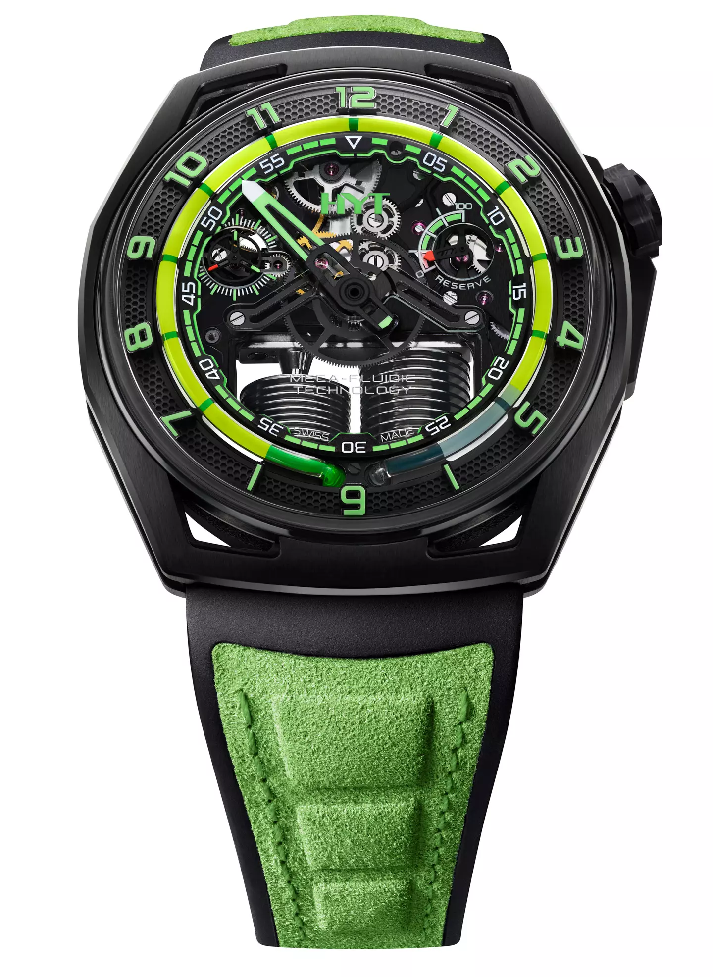 HYT Hastroid Green Nebula ograničeno izdanje Watch Marks Return Of Brand 4885_4