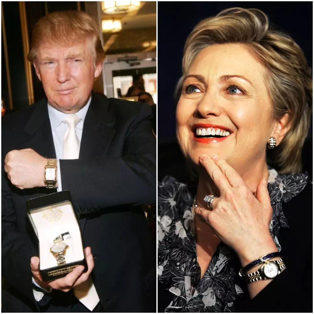 De horloazjes fan Hillary Clinton en Donald Trump