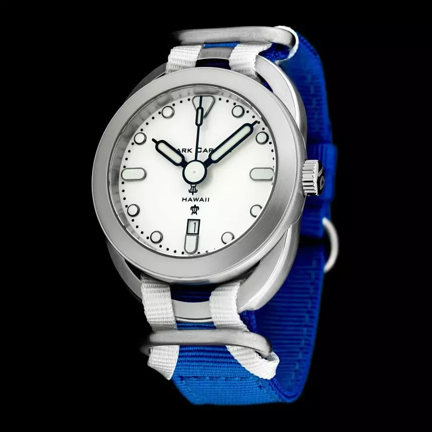 Ref 12111Mark Carson Blue & White Nylon Infinity Strap