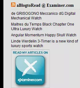 aBlogtoRead.com ನಲ್ಲಿ Examiner.com RSS ರೀಡರ್
