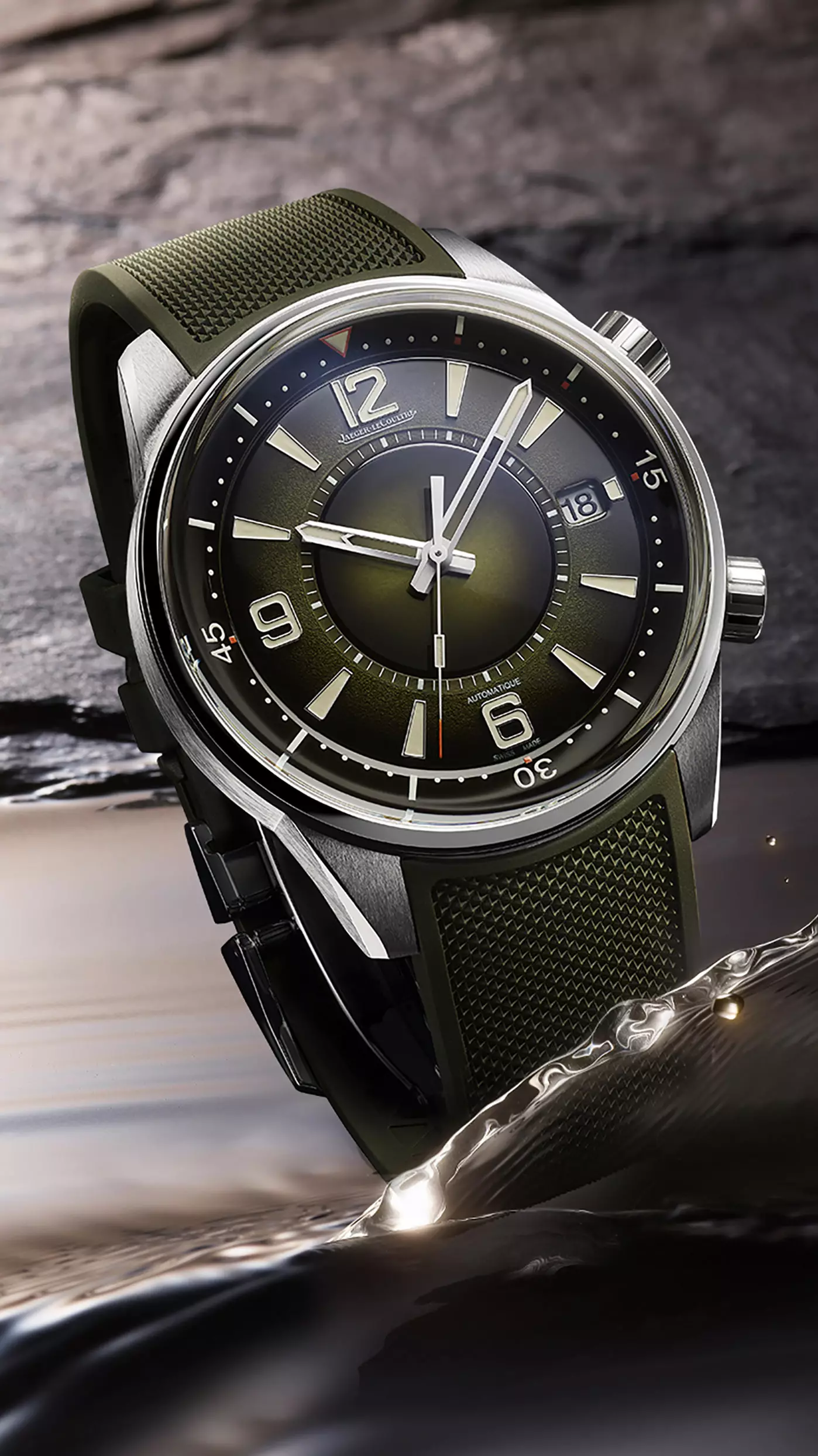 Jaeger-LeCoultre estrea o reloxo polaris con data en verde 4960_5