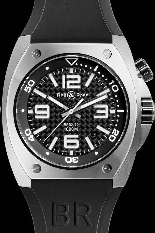 Bell & Ross BR02-92 Carbon Fiber Ndi Mawotchi a Phantom 50362_6