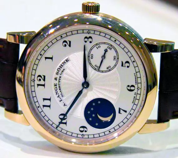 A. Lange & Sohne 1815 гадзіннік фазы месяца