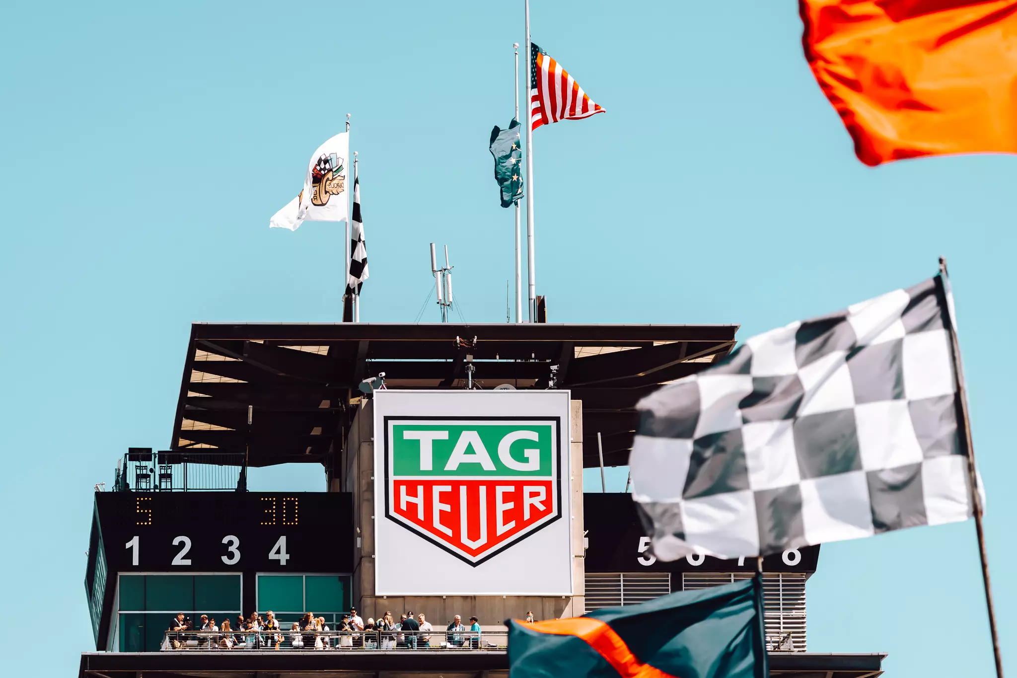 Inside Pit Row Mat TAG Heuer Am 2021 Indy 500 5237_2