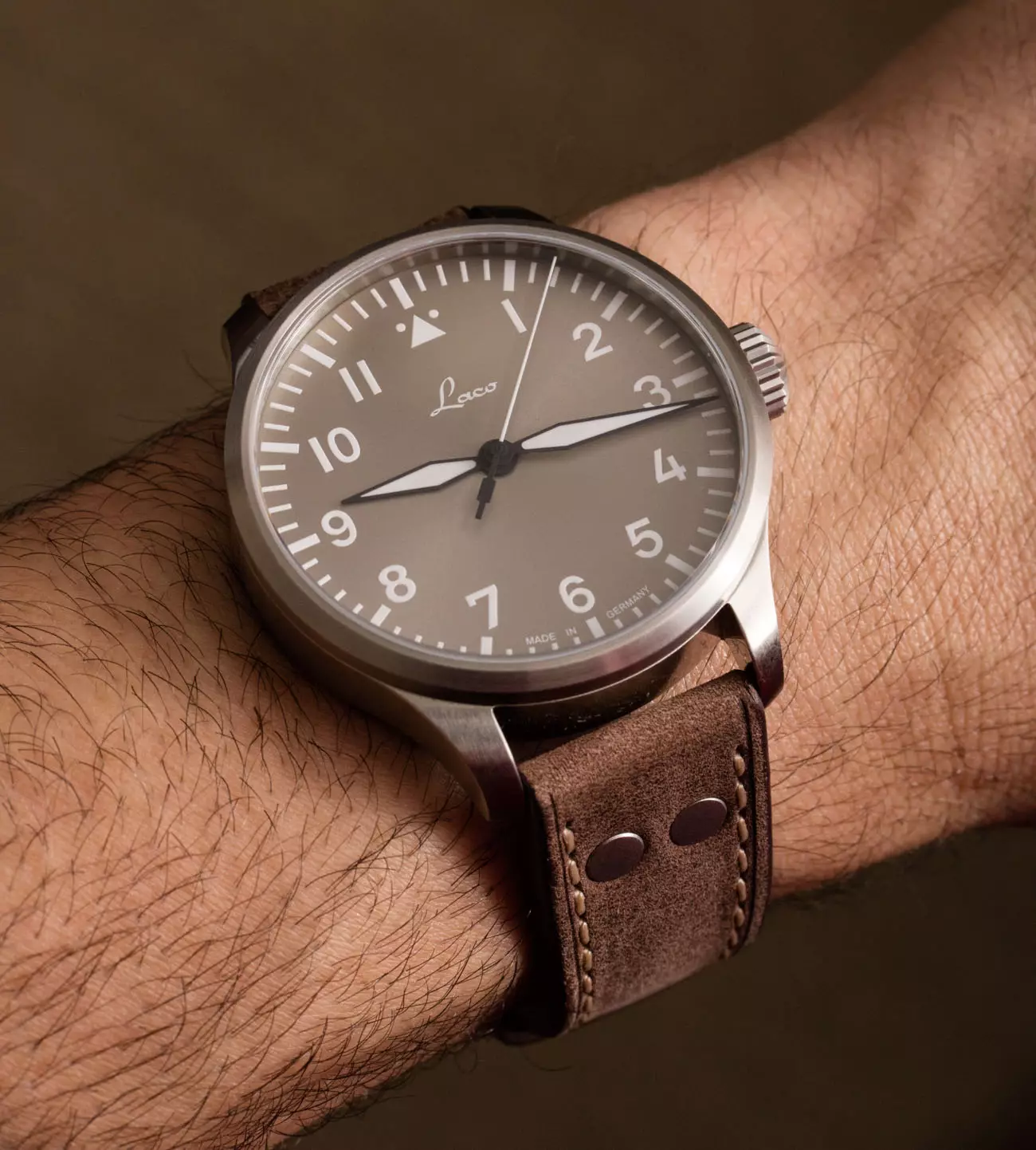 Laco Pilot Augsberg Taupe 42 Watch Hands-On 5286_1