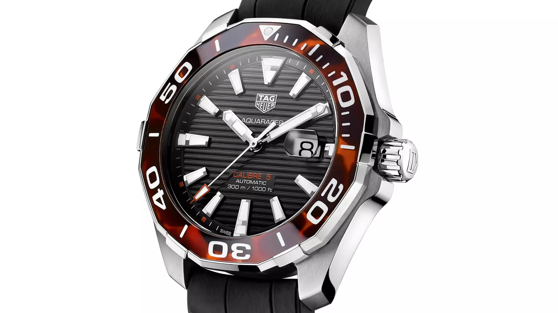 TAG Heuer Modelên Nû yên Aquaracer ên Çapa Taybet Bi Bezelên Tortoise Shell Ragihand 5342_1