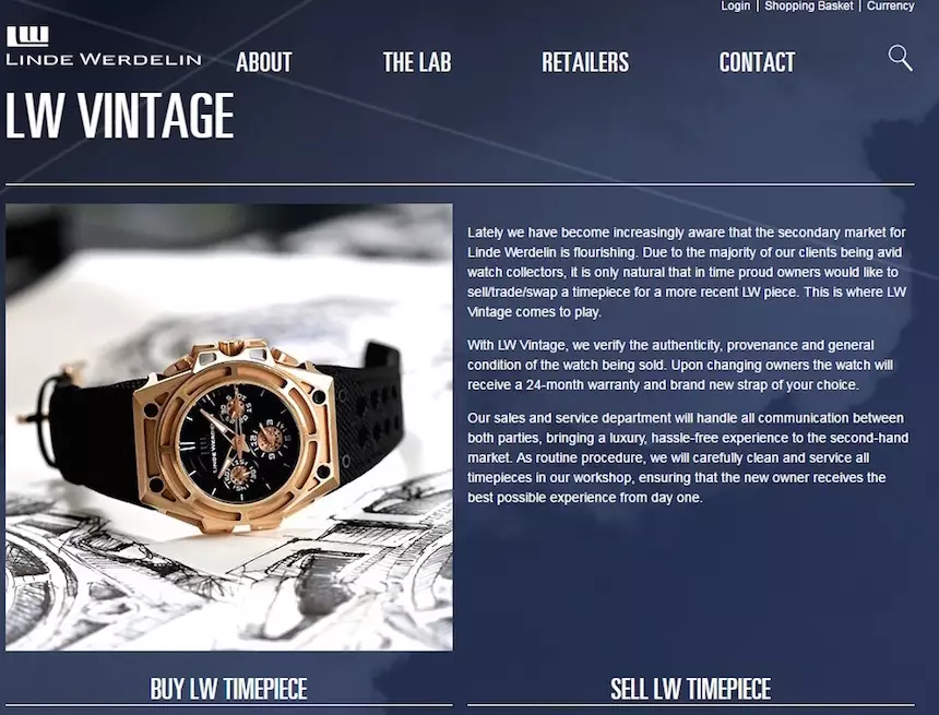 Linde Werdelin-ը գործարկում է «LW Vintage»՝ առաջին բրենդով ընտրված նախապես պատկանող ժամացույցների շուկան