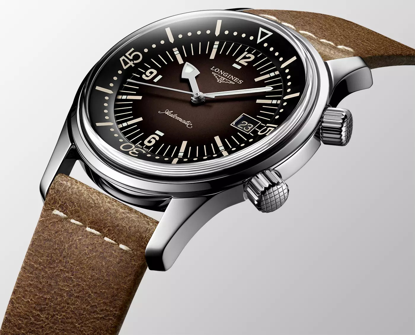 Longines Demjimêtên Diver-ê yên Nû yên Legend Di Blue û Brown de ragihand 5406_2