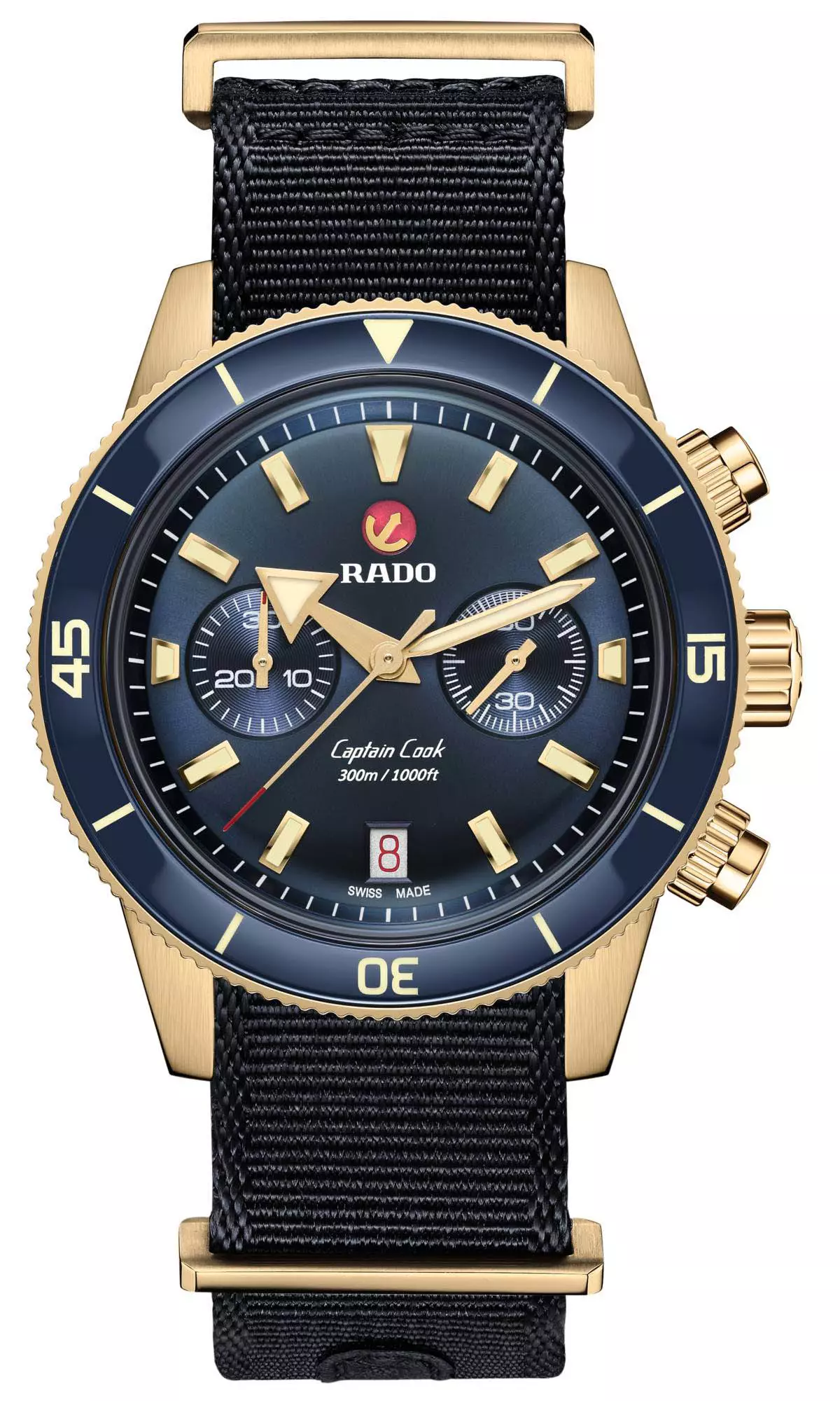 Rado Oo Soo Bandhigay Saacadaha Kabtan Cook Chronograph 5418_1