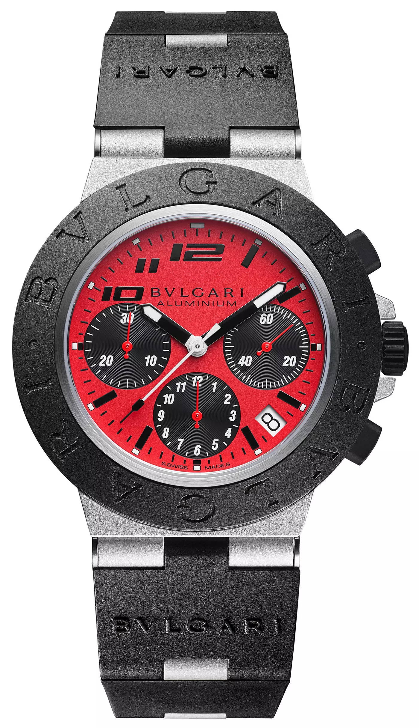 Bulgari ûntbleatet Limited-Run Aluminium Chronograph Ducati Special-Edition horloazje 5427_1