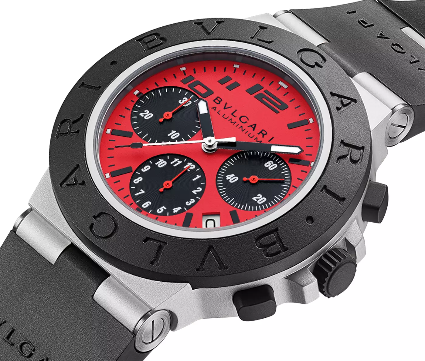 Bulgari ûntbleatet Limited-Run Aluminium Chronograph Ducati Special-Edition horloazje 5427_3