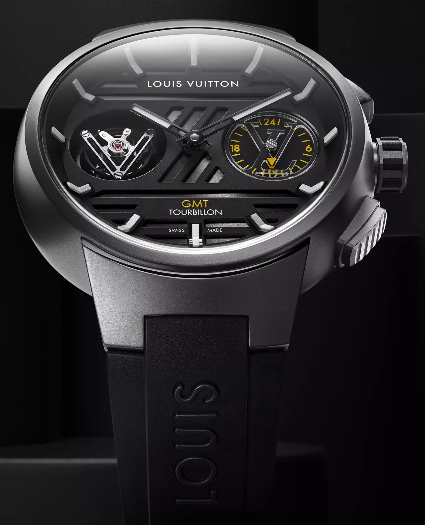 Louis Vuitton Tambour Curve GMT Flying Tourbillon Saat Serisini Tanıttı 5468_3