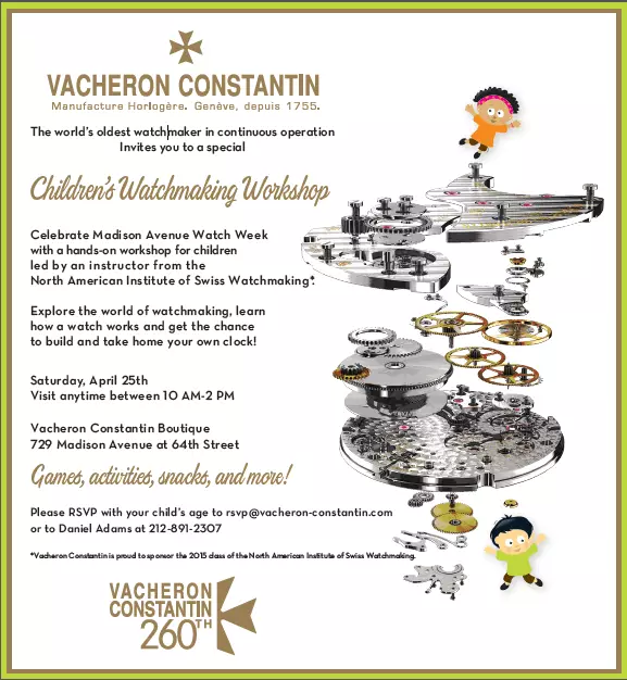 Vacheron Constantin Kinderworkshop