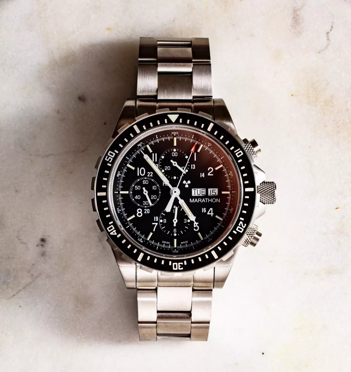 Horfa á umsögn: Marathon Jumbo Automatic Chronograph CSAR 5538_1