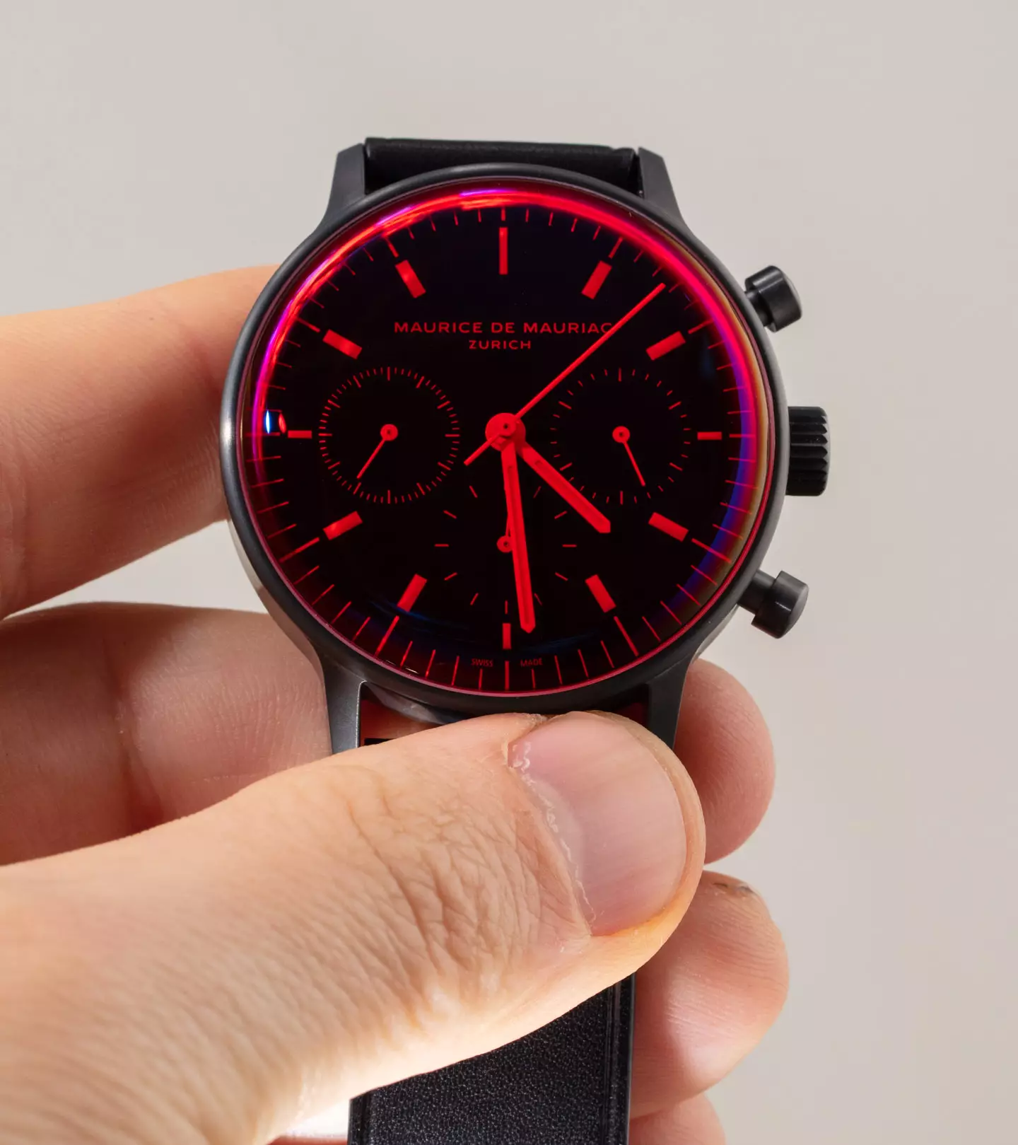 Reseña del reloj: Maurice de Mauriac L3 Chronograph Red Crystal 5595_5