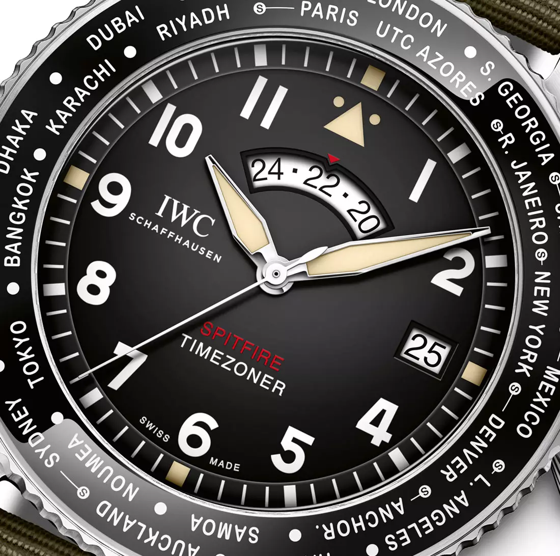 Eagrán Spitfire Timezoner Watch Píolótach IWC 'An Eitilt is faide' Do SIHH 2019 56039_2