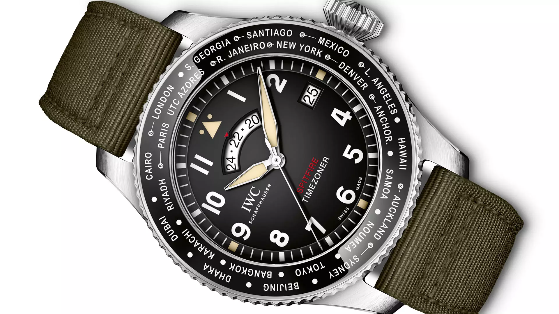 Eagrán Spitfire Timezoner Watch Píolótach IWC 'An Eitilt is faide' Do SIHH 2019 56039_3