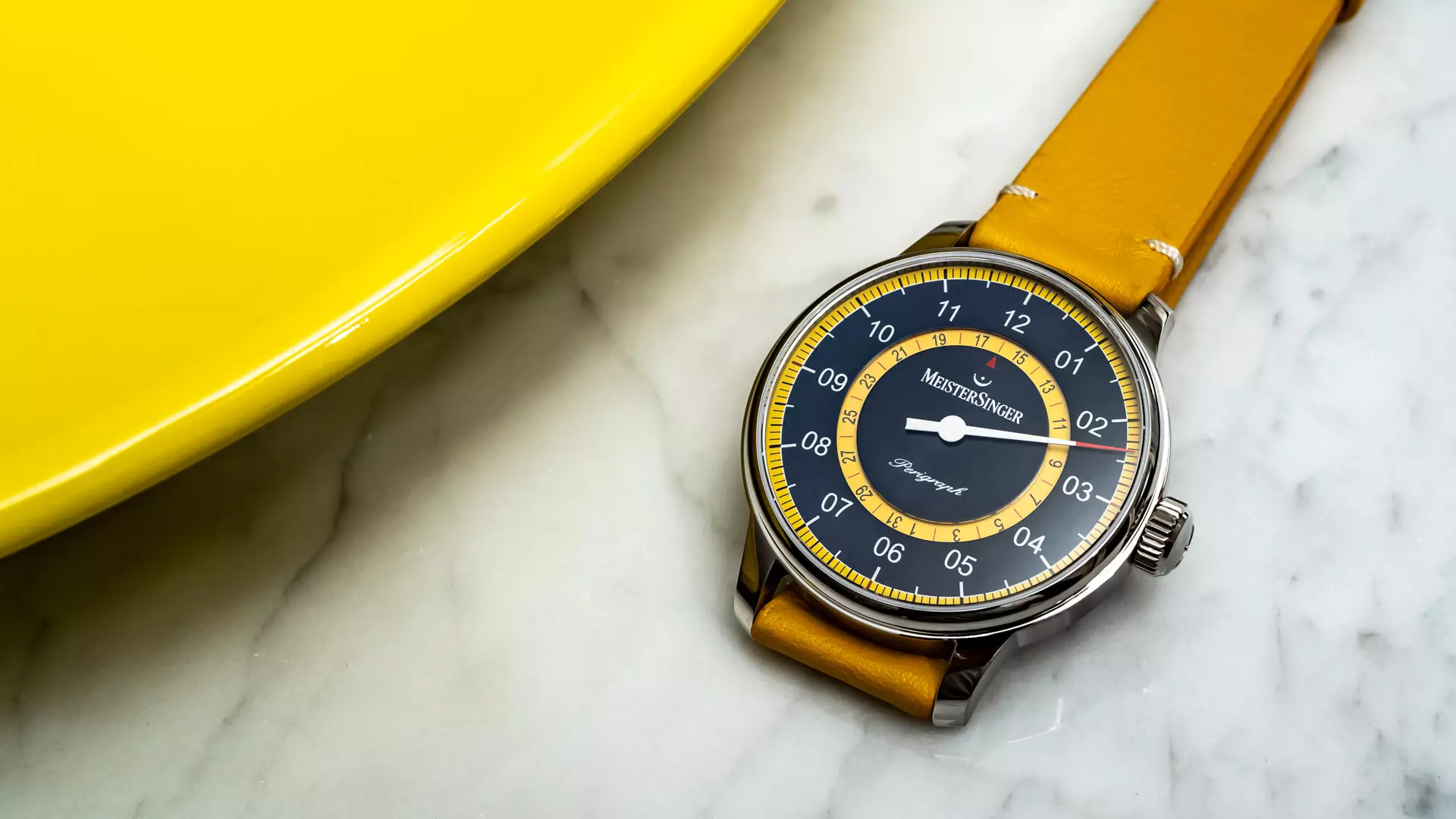 Meistersinger toasts 20 Years of Watchmaking With The Perigraph Mellow Yellow 5639_1
