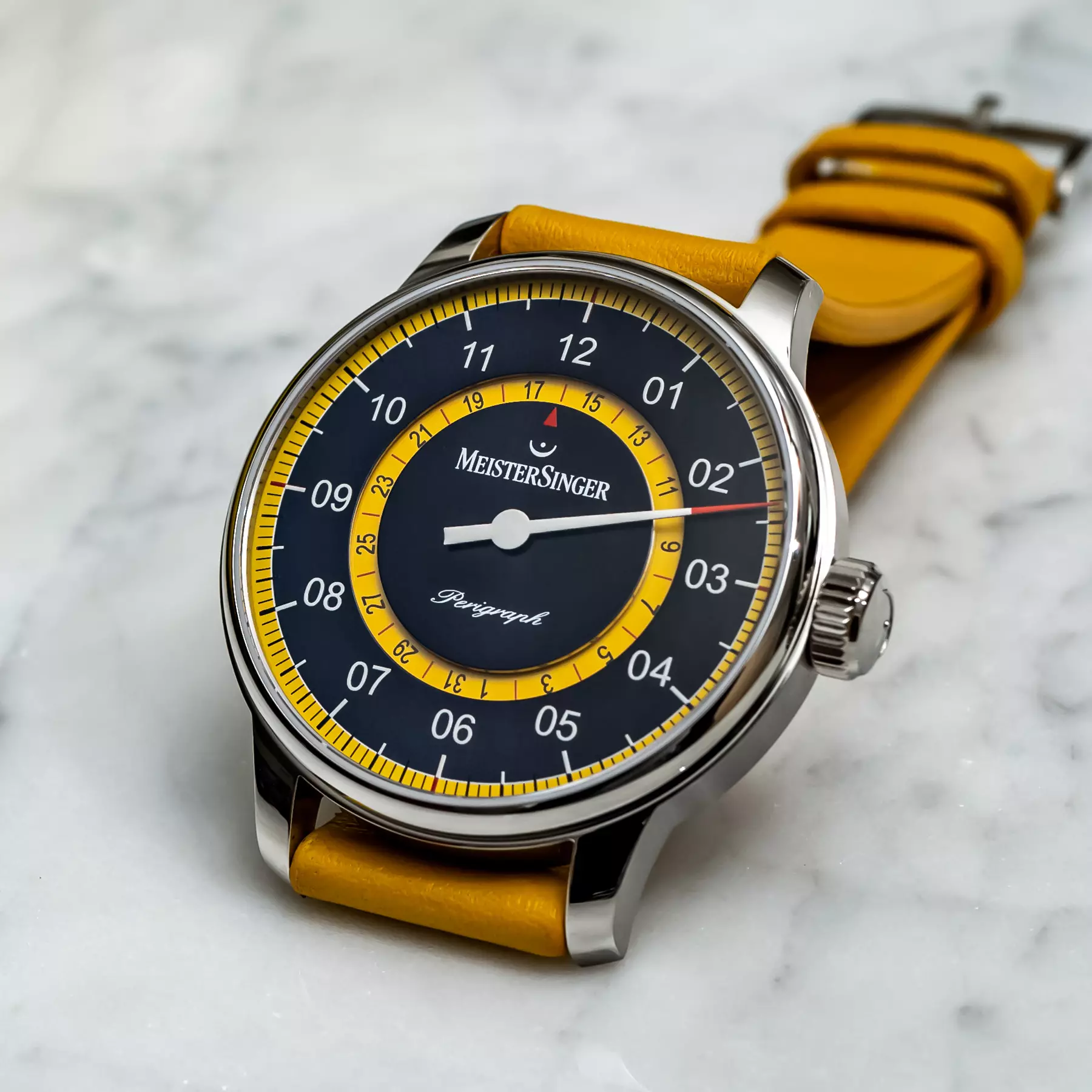 Мајстерсингер наздравува 20 години часовници со периграфот мелоу жолт 5639_12