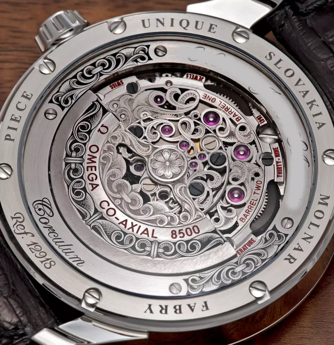 Molnar Fabry Corculum horloge met aangepast Omega Co-Axial 8500 uurwerk 5725_2