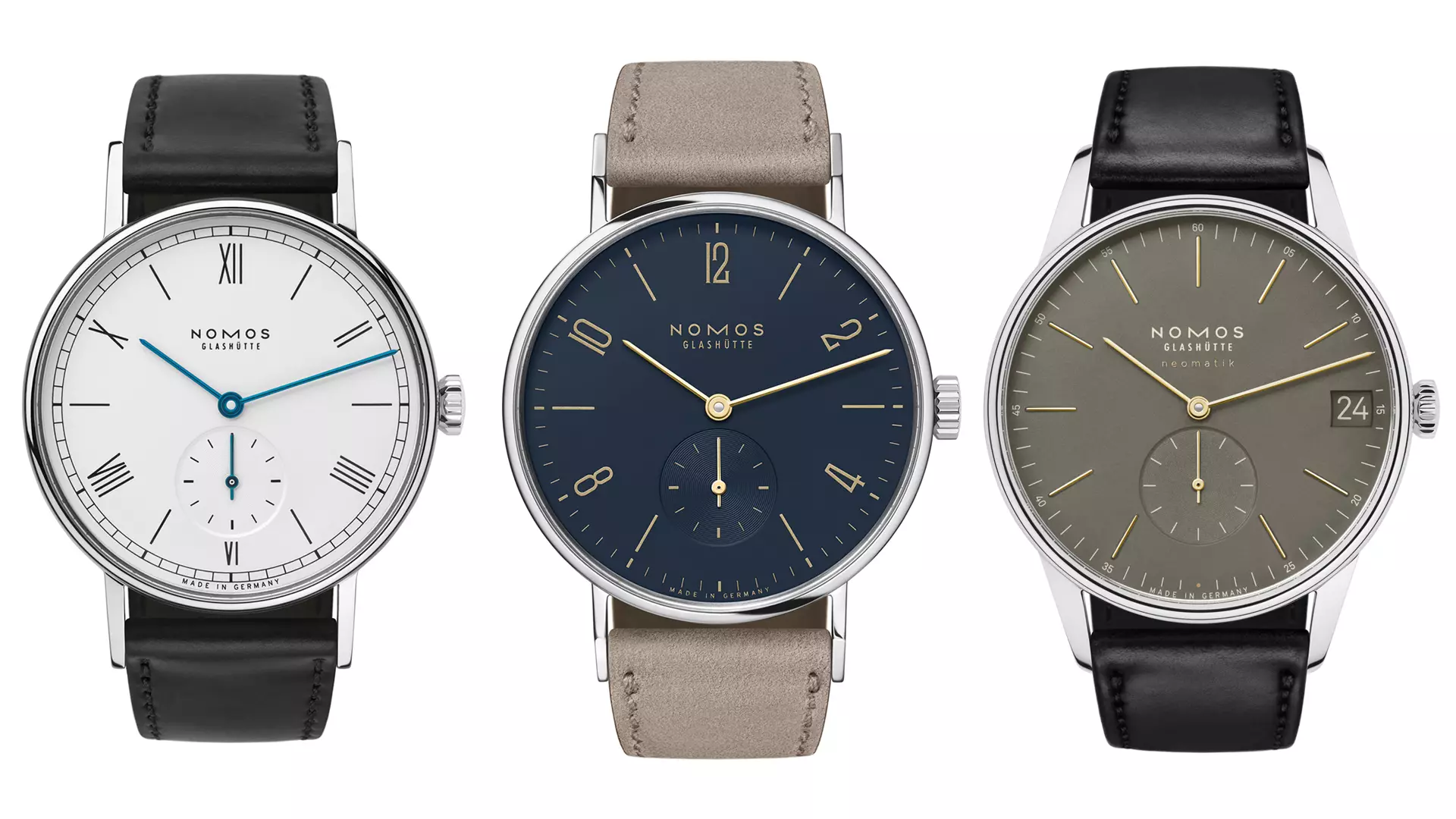 NOMOS Glashütte wprowadza różnorodność do Bauhausu wieczorowych zegarków z Tangente Midnight Blue, Orion Olive Gold i Ludwig Reference 201 6012_1