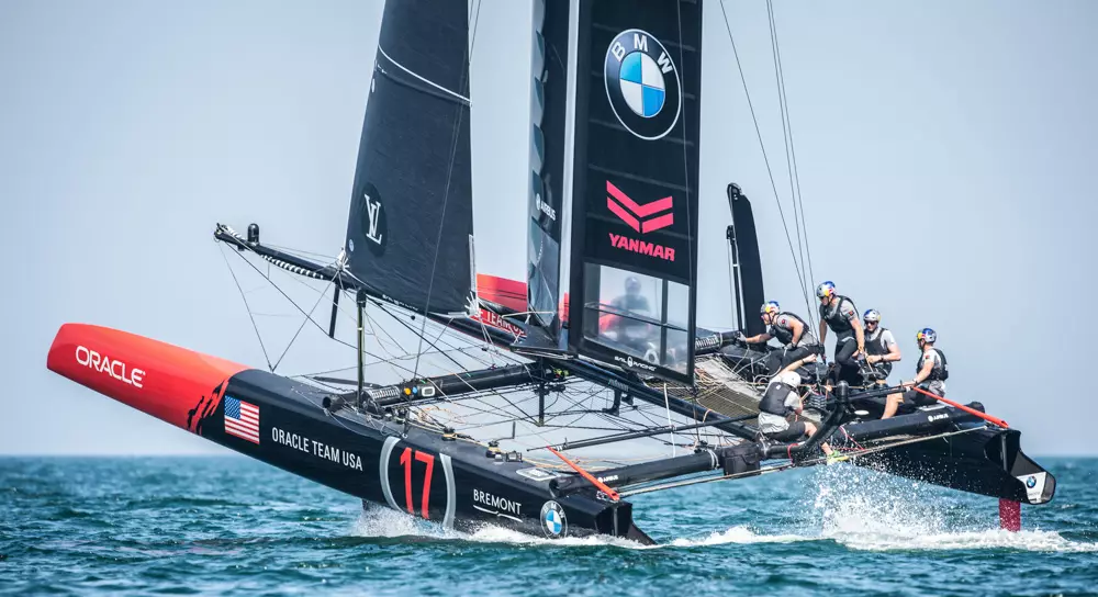 28/02/16 - Muscat (OMN) - 35th America's Cup Bermuda 2017 - Louis Vuitton America's Cup World Series אָמאַן - ראַסינג טאָג 2