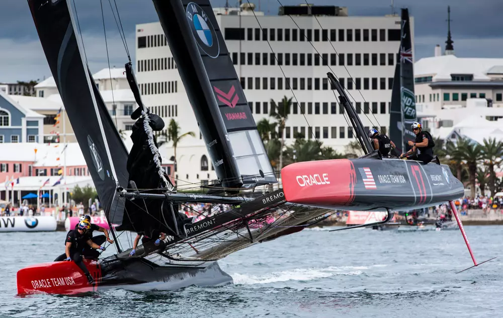 Duab tso cai rau Lloyd Duab Lub Louis Vuitton Americas Cup Ntiaj Teb Series. Bermuda. Duab Credit: BAR/Lloyd Images