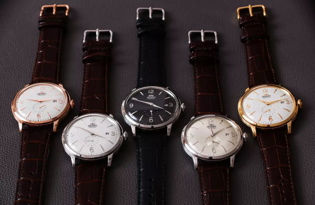 Orient Bambino Small Seconds nowa kolekcja widok z góry